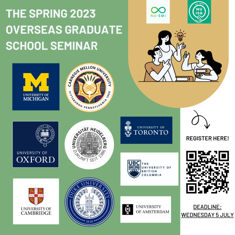 The Spring 2023 Graduate School Seminar 開催のお知らせ | Nagoya University EMI ...